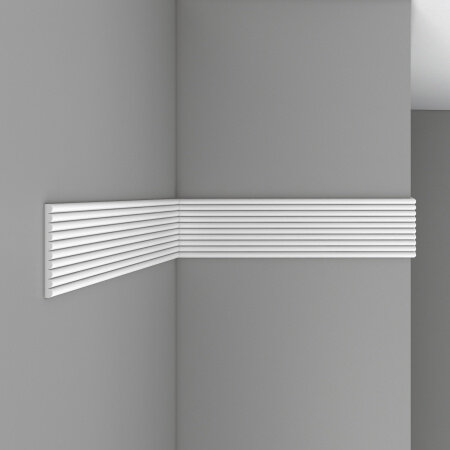 Молдинг Гладкий Decomaster DI111 В100хШ9хД2400 мм / Декомастер.