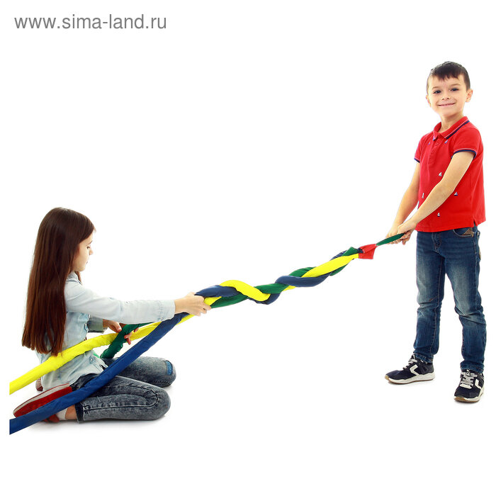 Игра «Заплети косу» объёмная, длина 2 м, цвета микс