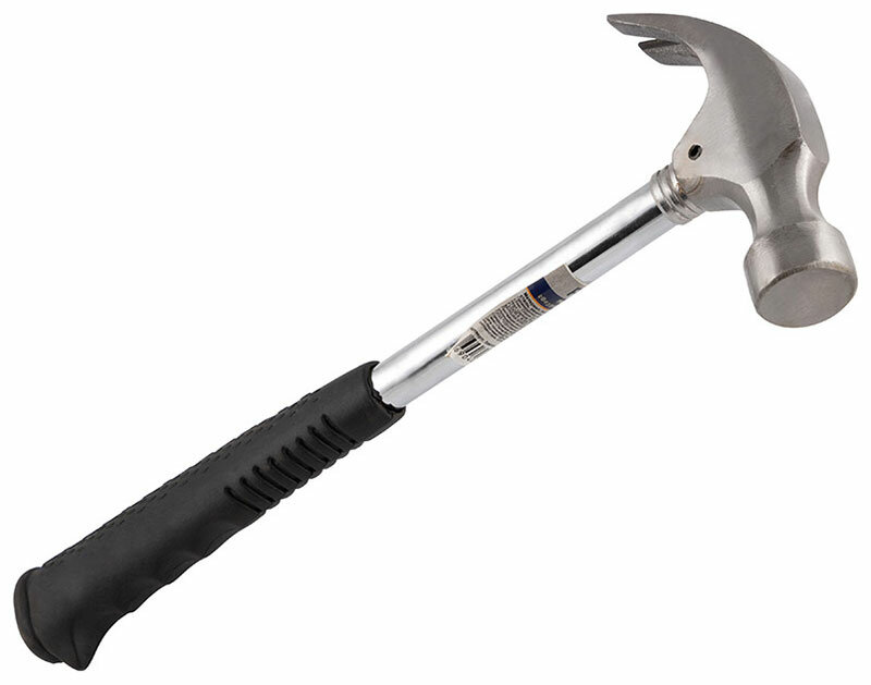 Молоток с гвоздодером Park HAM45CL, 450 г, металлическая обрезиненная рукоятка (354109)