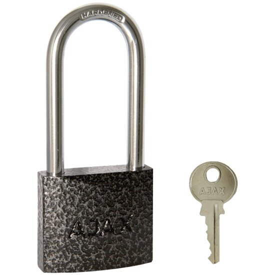 Замок навесной Ajax PD-0138-L (PD-01-38-L) 3 key англ. /коробка