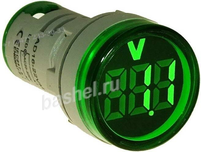 DMS-133, Цифровой вольтметр, AC 20-500 В~, зеленая индикация