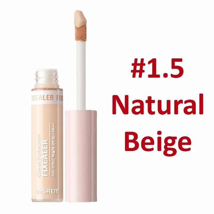 The Saem Суперстойкий консилер 6, 5 г Cover Perfection Fixealer, оттенок 1.5 Natural Beige