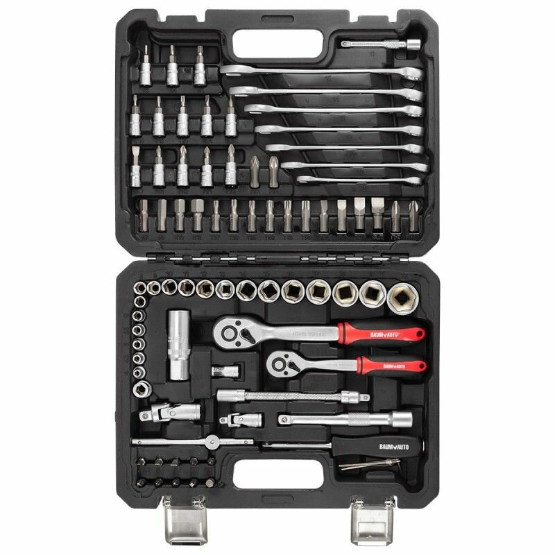 Набор инструментов Baum Auto 82 предметов 1/4" 3/8"(6 гр.), 4-22 мм, BM-4821-5DS