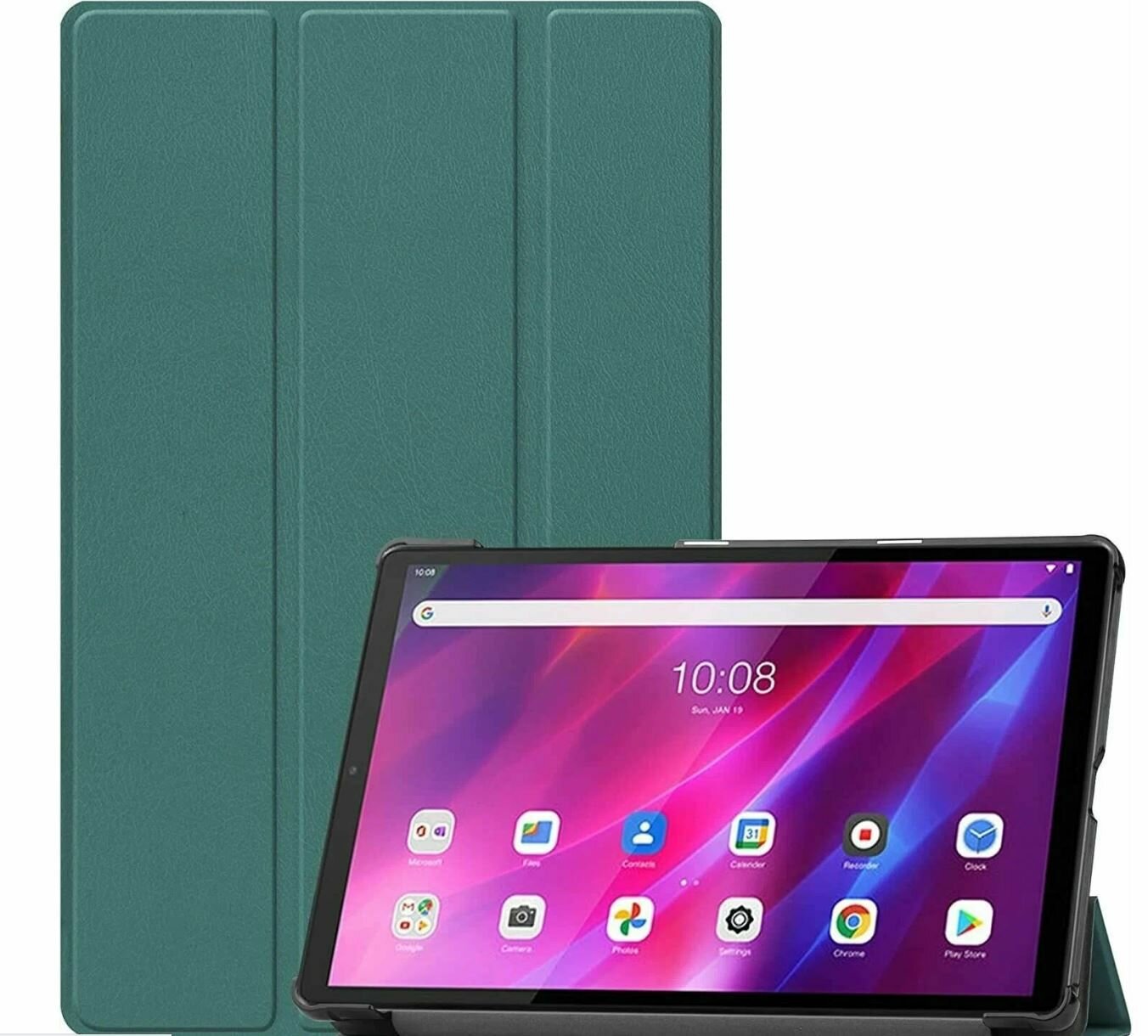 Чехол умный для планшета Lenovo Tab M8 8705/8995 8.0, темно-зеленый