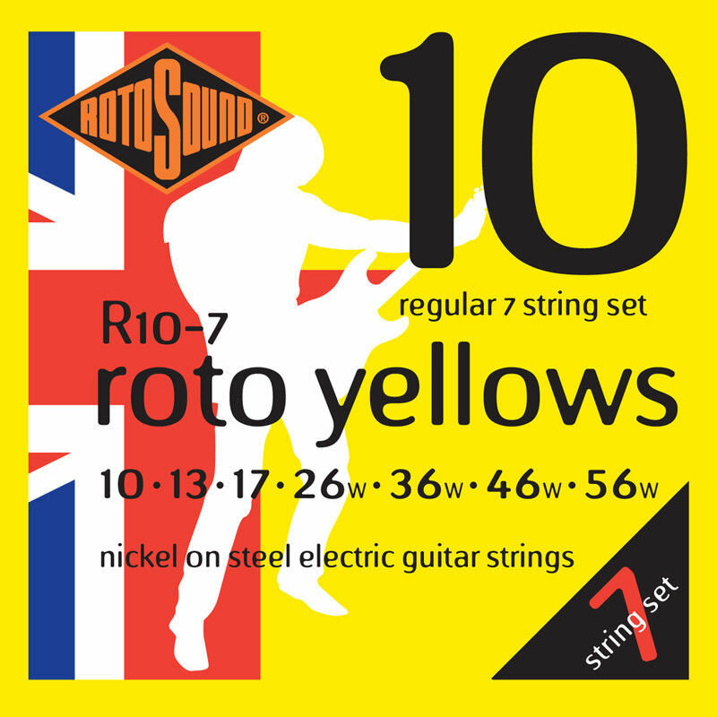 Набор струн Rotosound ROTO YELLOWS R10-7, 1 уп.