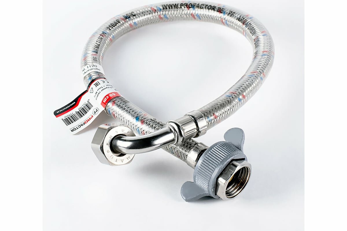 PROFACTOR Подводка угловая LUXE с полимерным покрытием в/в 1/2 - 50см PF WFH 527.50