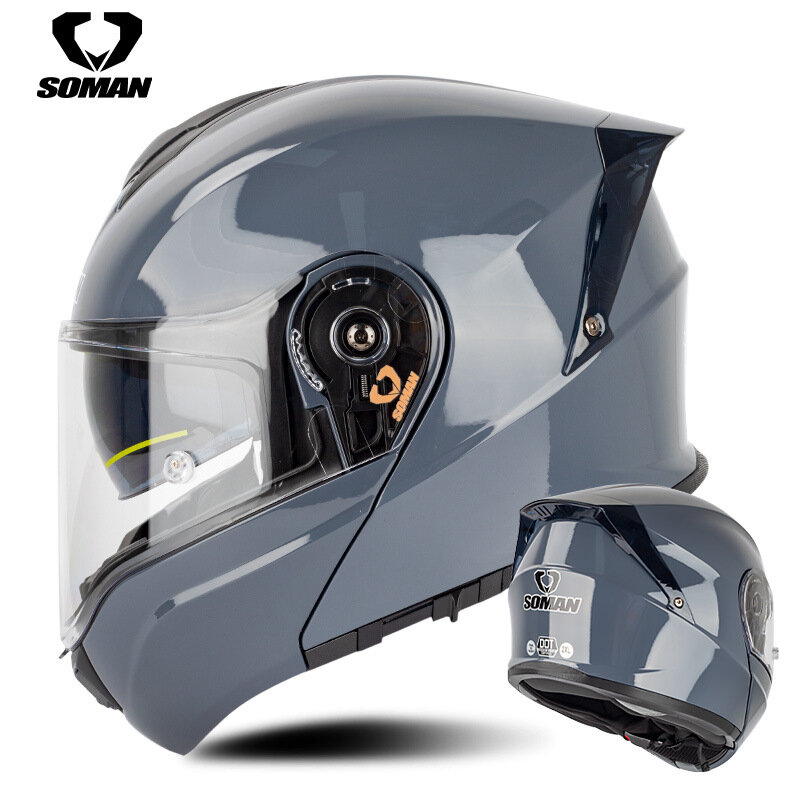 Шлем SOMAN Four Seasons, цементно-серый, XL