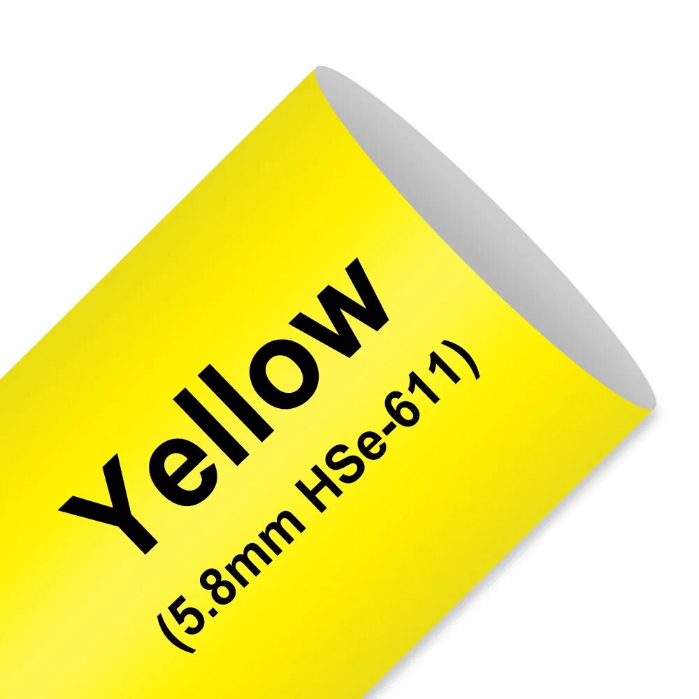 Термоусадочная лента для принтера Brother PT-D215e, PT-P300BT, GL-H105, черная 5.8mm HSe611