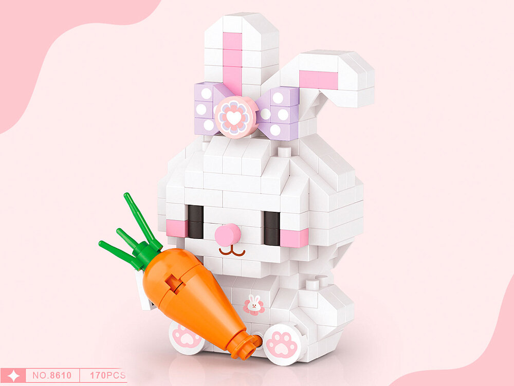 Конструктор LOZ 8610_MK Конструктор Зайка с морковкой