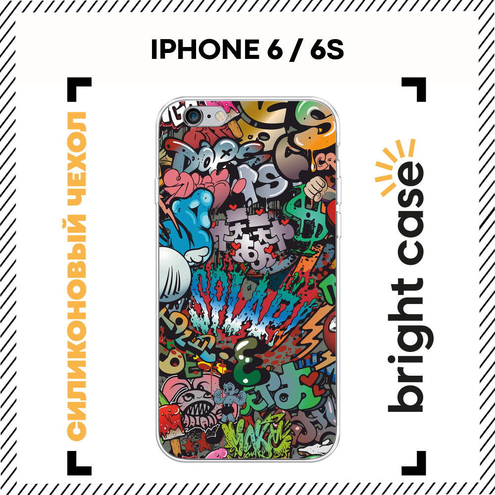 Чехол на Apple iPhone 6/6S / Айфон 6/6S с принтом Граффити надписи
