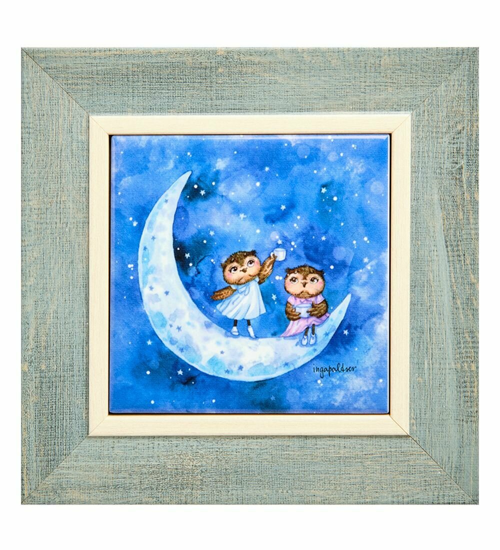 Панно керамическое 'Считая звезды' 10х10