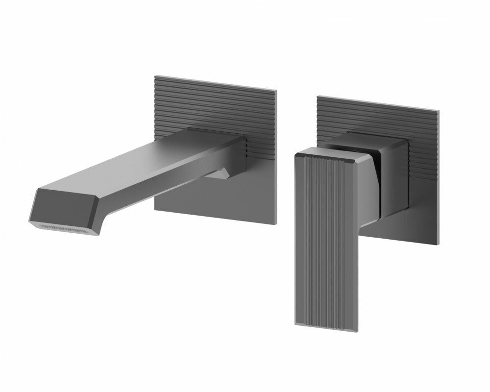 Встраиваемый смеситель для раковины ViEiR V443513-G Графит, темно-серый