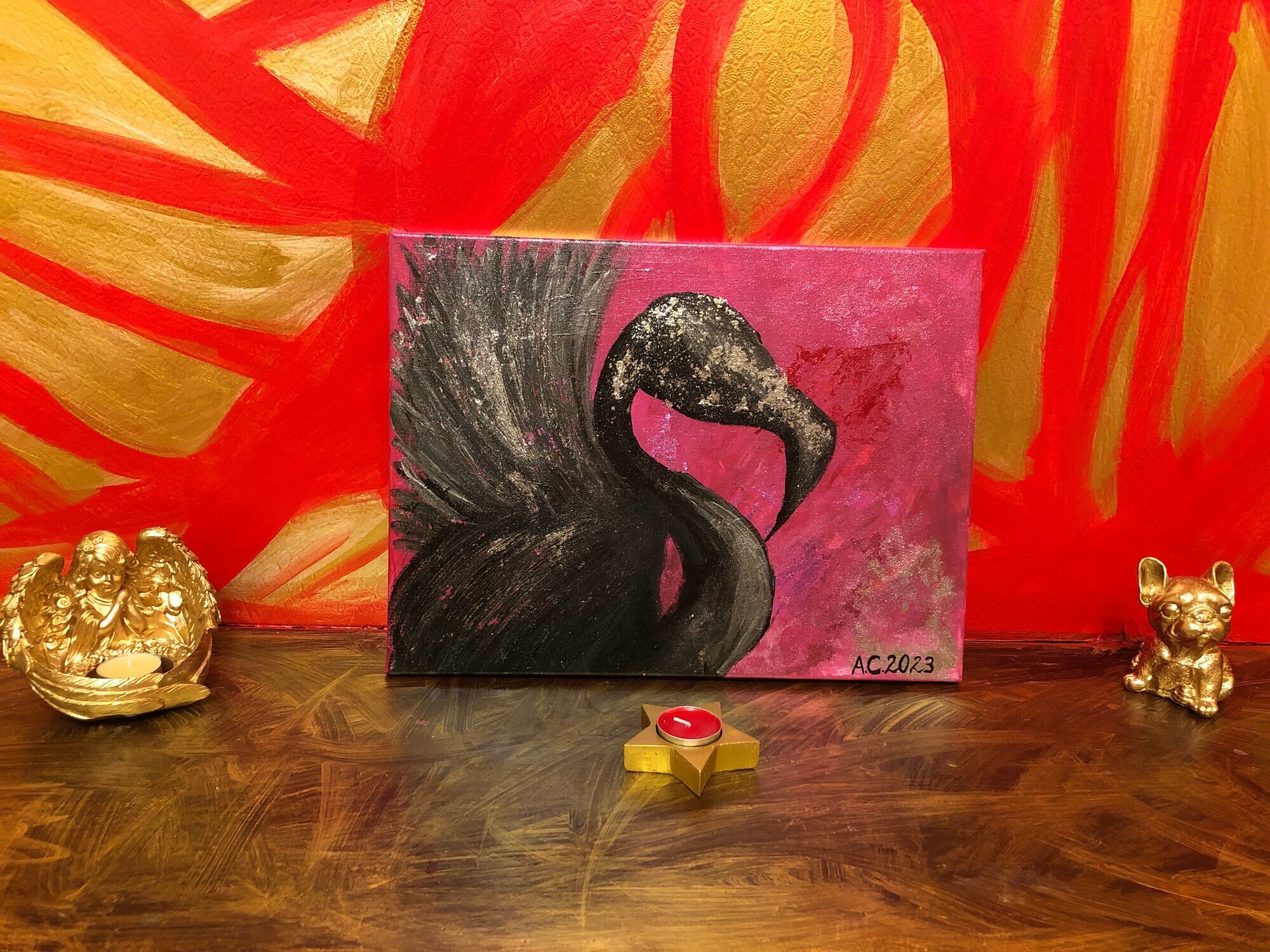 Черный Фламинго