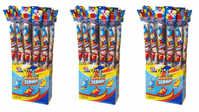 Зефир Канди Клаб XXL, 18 гр, 24 шт, 3 уп