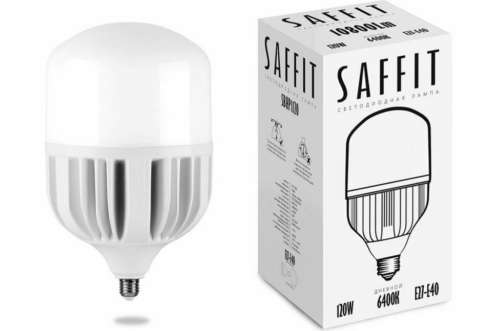 Светодиодная лампа SAFFIT 120W 230V Е27-E40 6400K T140, SBHP1120 55143