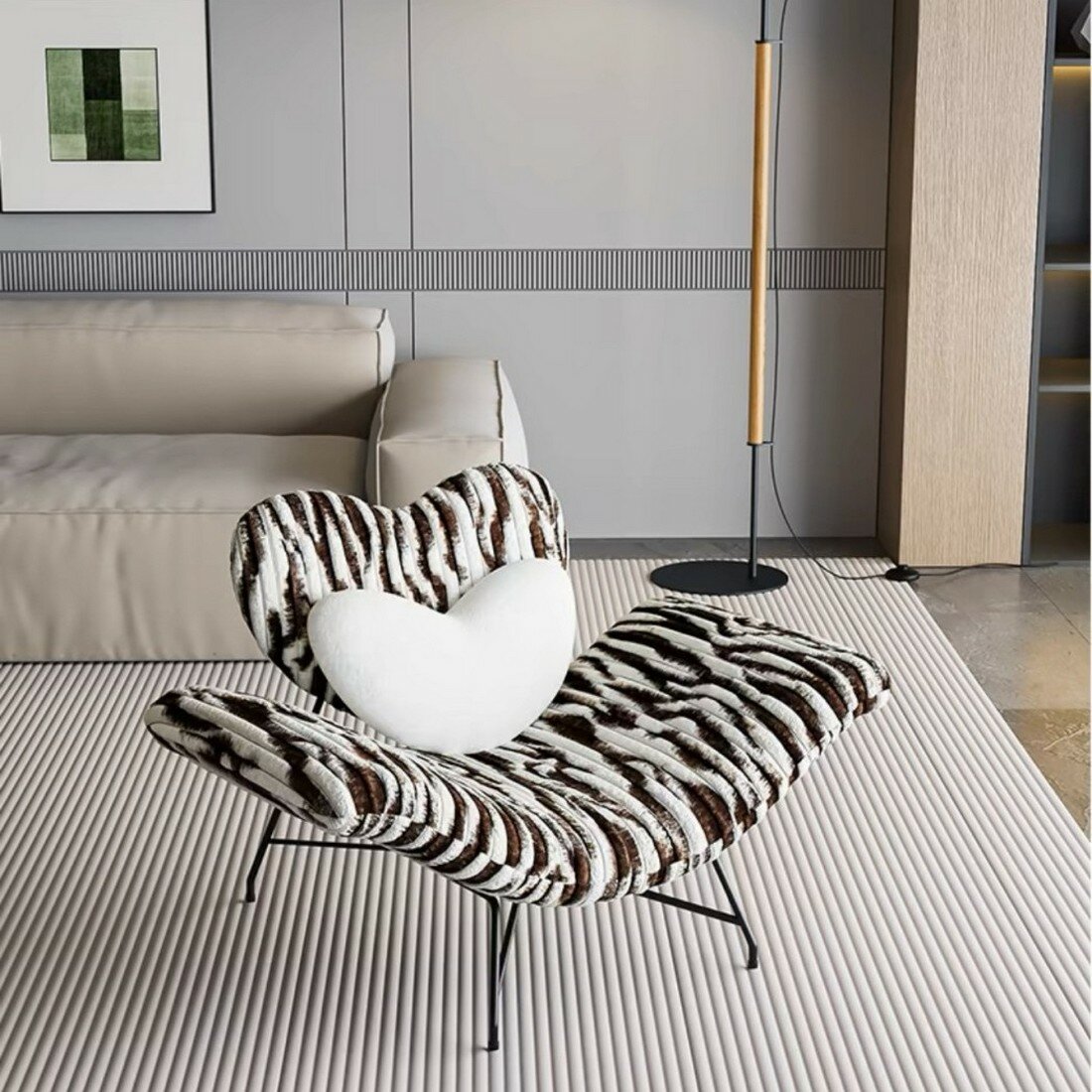 Интерьерное кресло Chinchilla (Зебра)