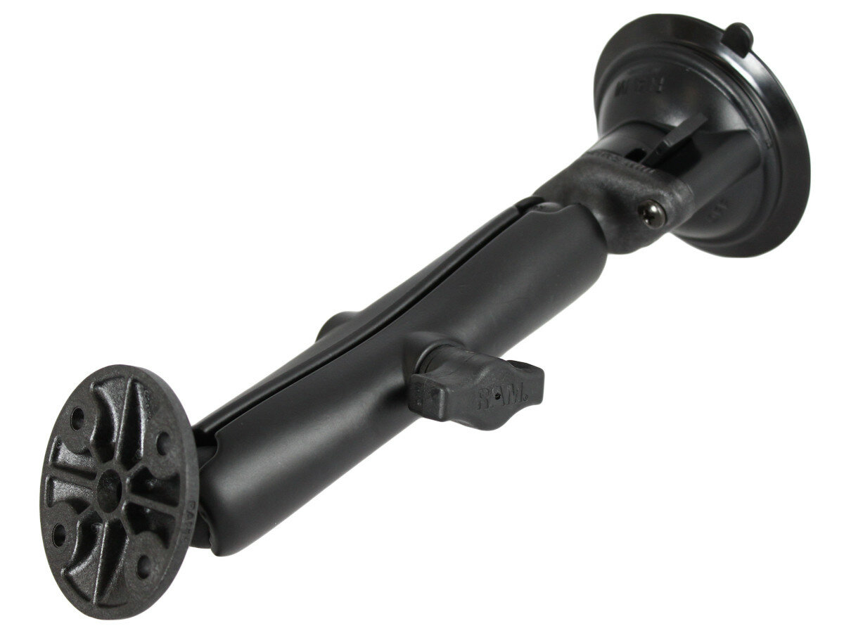 RAP-B-166-C-202U, композитное крепление на присоске RAM Twist-Lock с адаптером