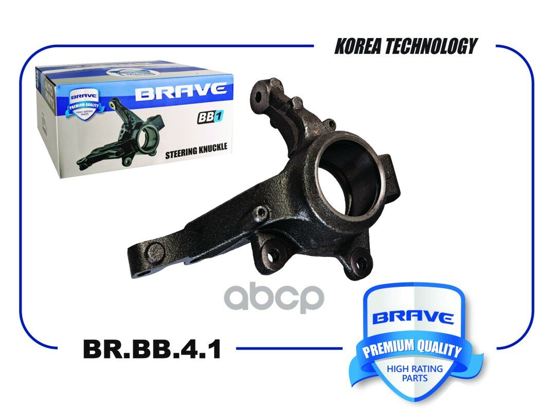 Кулак Поворотный Передний Левый Br. bb.4.1 8200898654 Lada Largus, Renault Logan С Авс 100Мм BRAVE арт. BRBB41