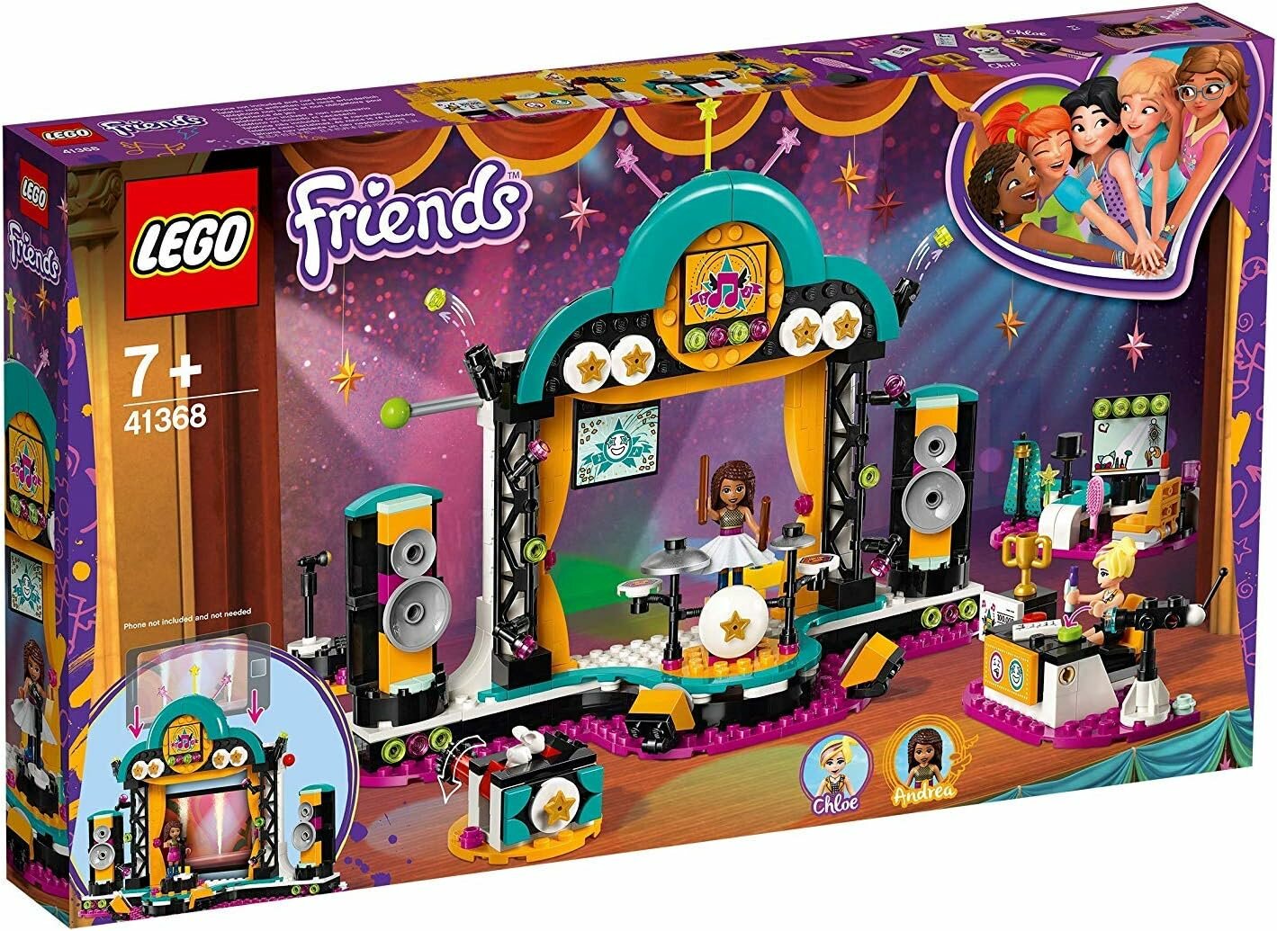 Конструктор LEGO Friends 41368 Шоу талантов Андреа, 492 дет.