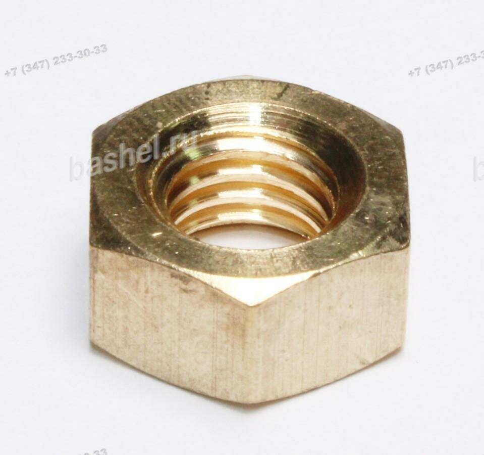Гайка М8 DIN 934 латунь