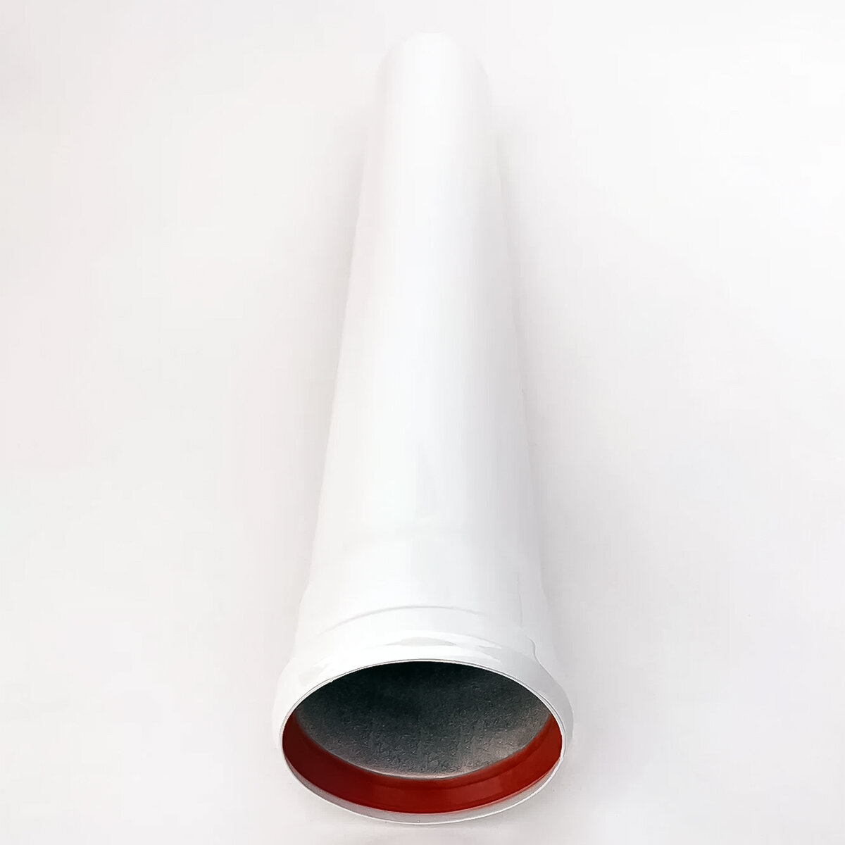 Труба дымохода CAMINO Ø80, алюминий, белый, удлинитель, 25см