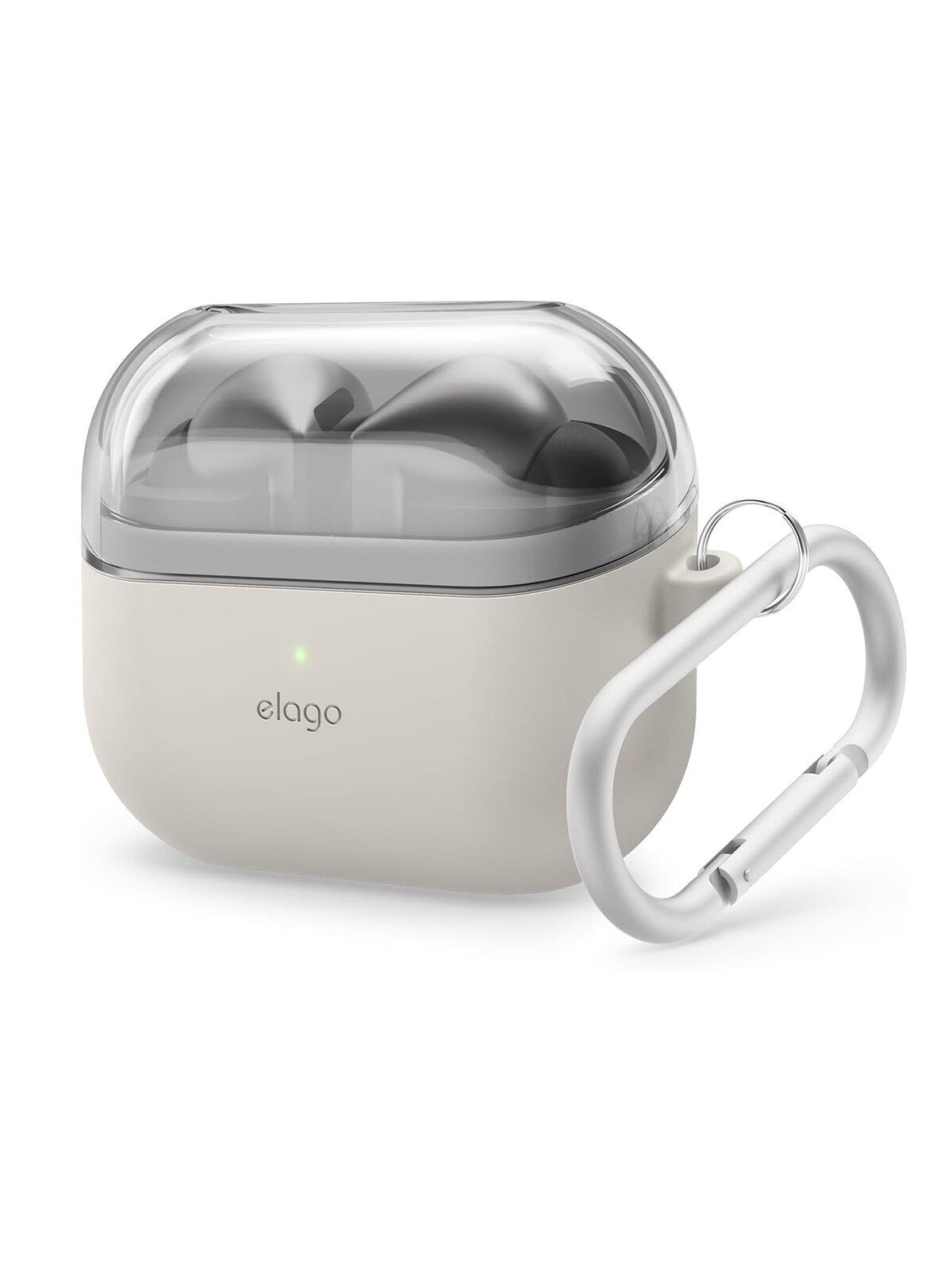 Elago для Galaxy Buds 3/3 Pro чехол Silicone DUO Hang case Clear/Stone