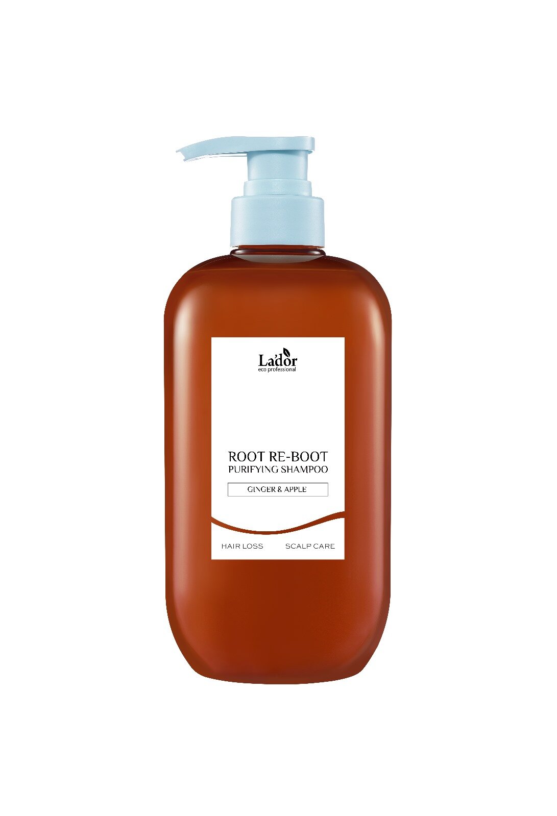Шампунь Lador Root Re-Boot Purifying Shampoo (Ginger & Apple) для чувствительной и жирной кожи головы с имбирем и яблоком, 800 мл