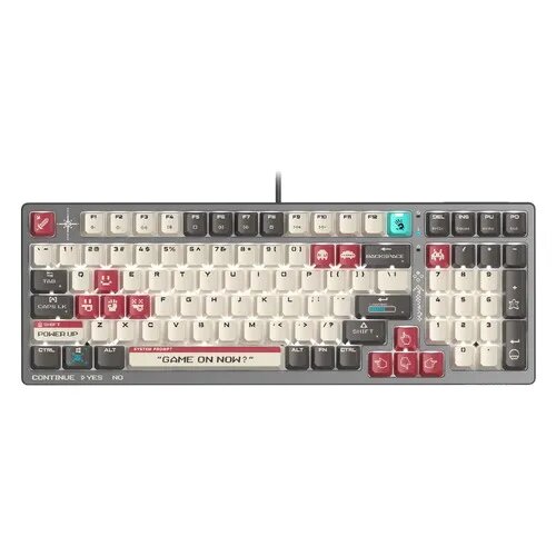 Клавиатура A4TECH Bloody S98 Pixels Red, USB, без русского алфавита, серый бежевый
