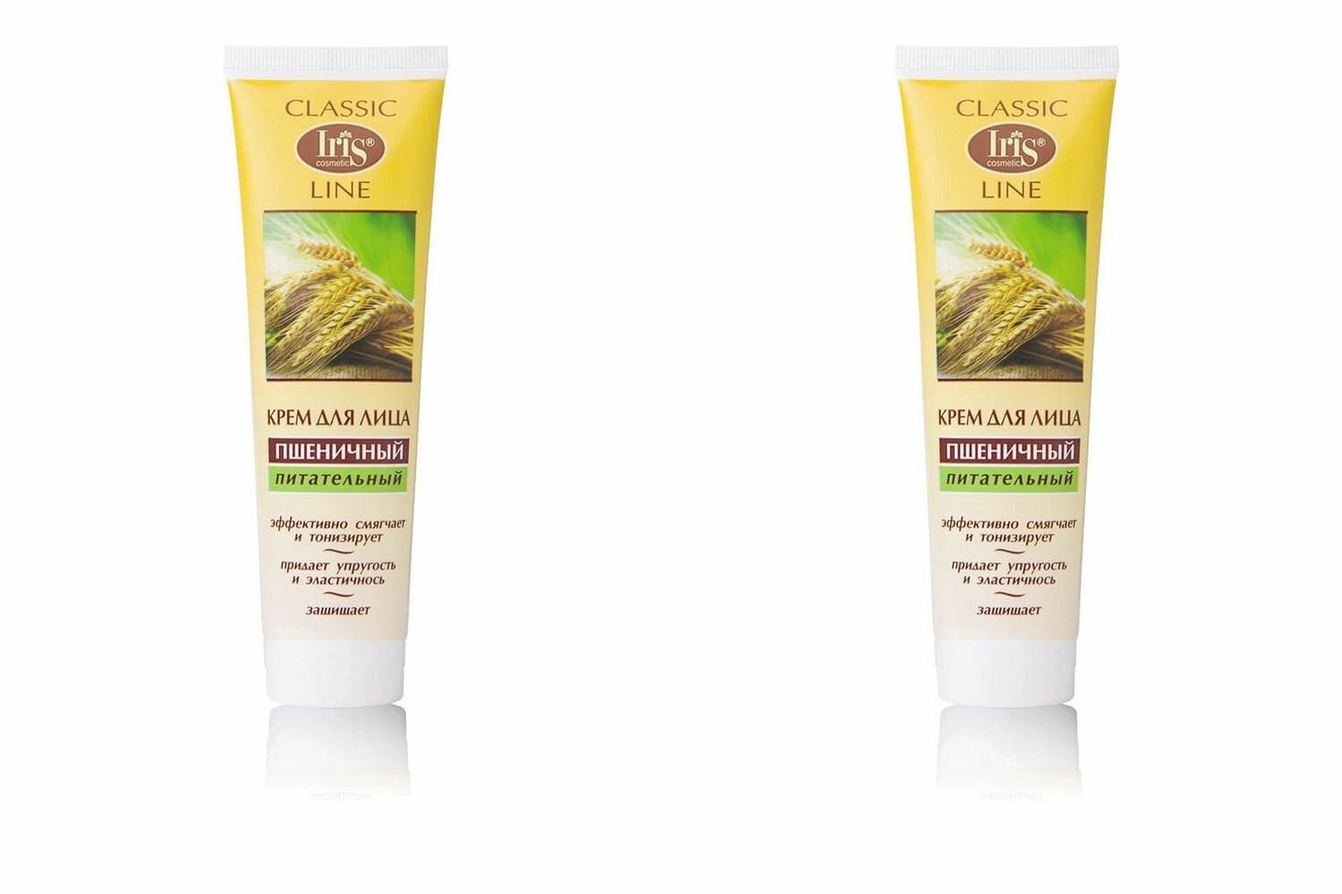 Iris cosmetic Крем для лица Classic Line Пшеничный питательный, 100 мл, 2 шт.