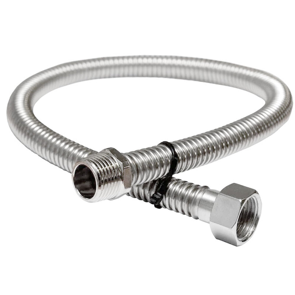 Подводка сильфонная для газа "Elka", 1/2", гайка- штуцер, 400 см.