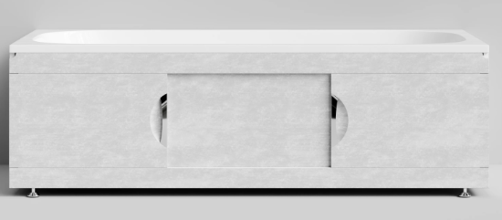 Экран под ванну 150 белый камень