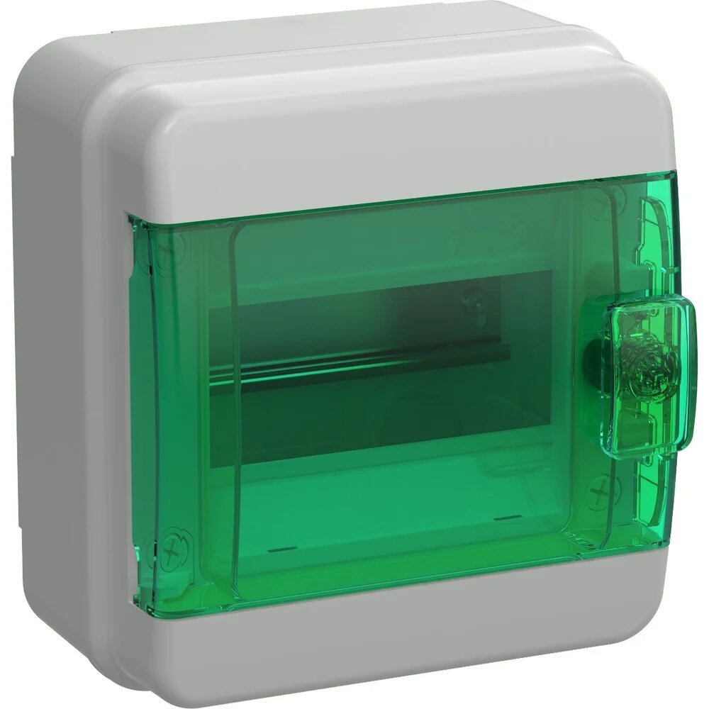 Корпус, IEK, пластиковый IEK TEKFOR КМПн-6 IP65 зеленая прозрачная дверь