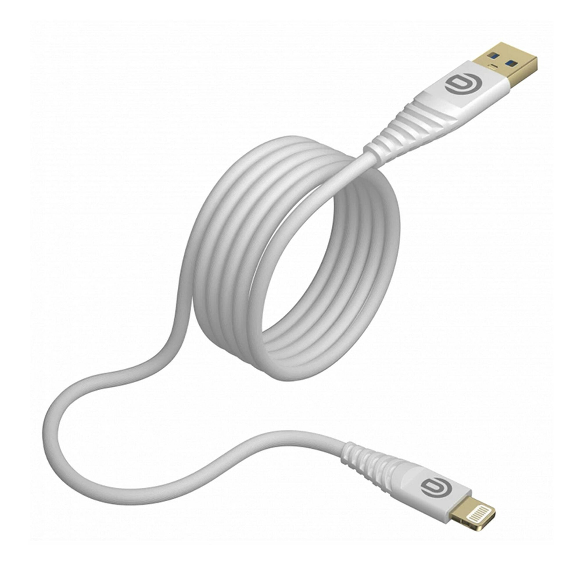 Кабель для зарядки Lightning 1m Dream DC01 белый 2.4A / кабель для смартфона Apple