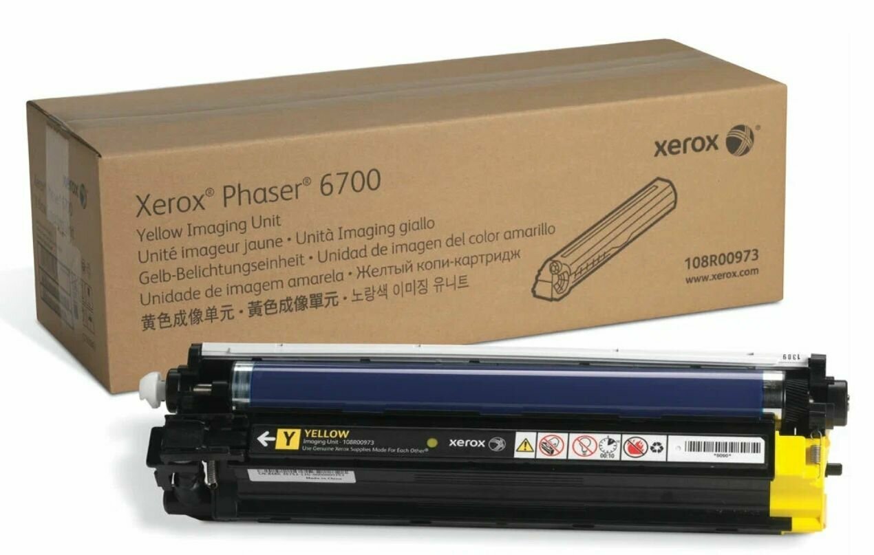 Драм-картридж Xerox, 108R00973, для Phaser 6700, желтый, 50 тыс. стр.