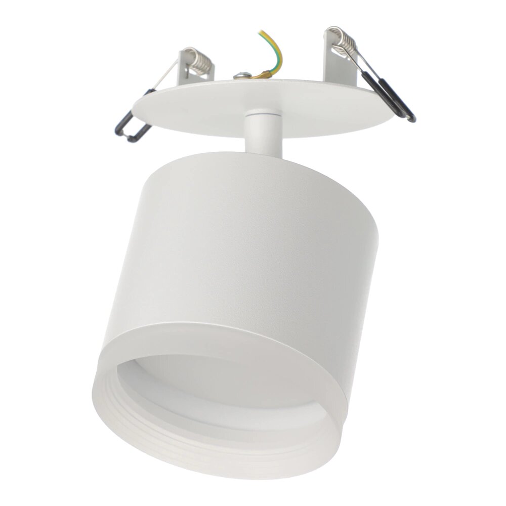 Светильник спот De Fran встраиваемый Агата 1х15 Вт GX53 белый