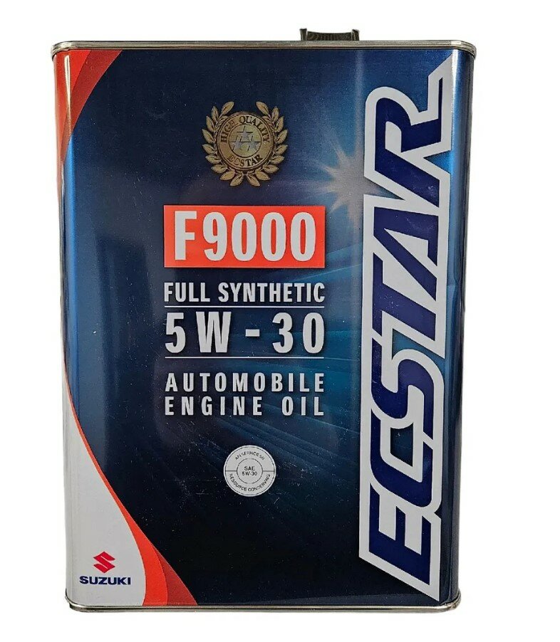 Синтетическое моторное масло SUZUKI Ecstar F9000 5W-30, 4 л