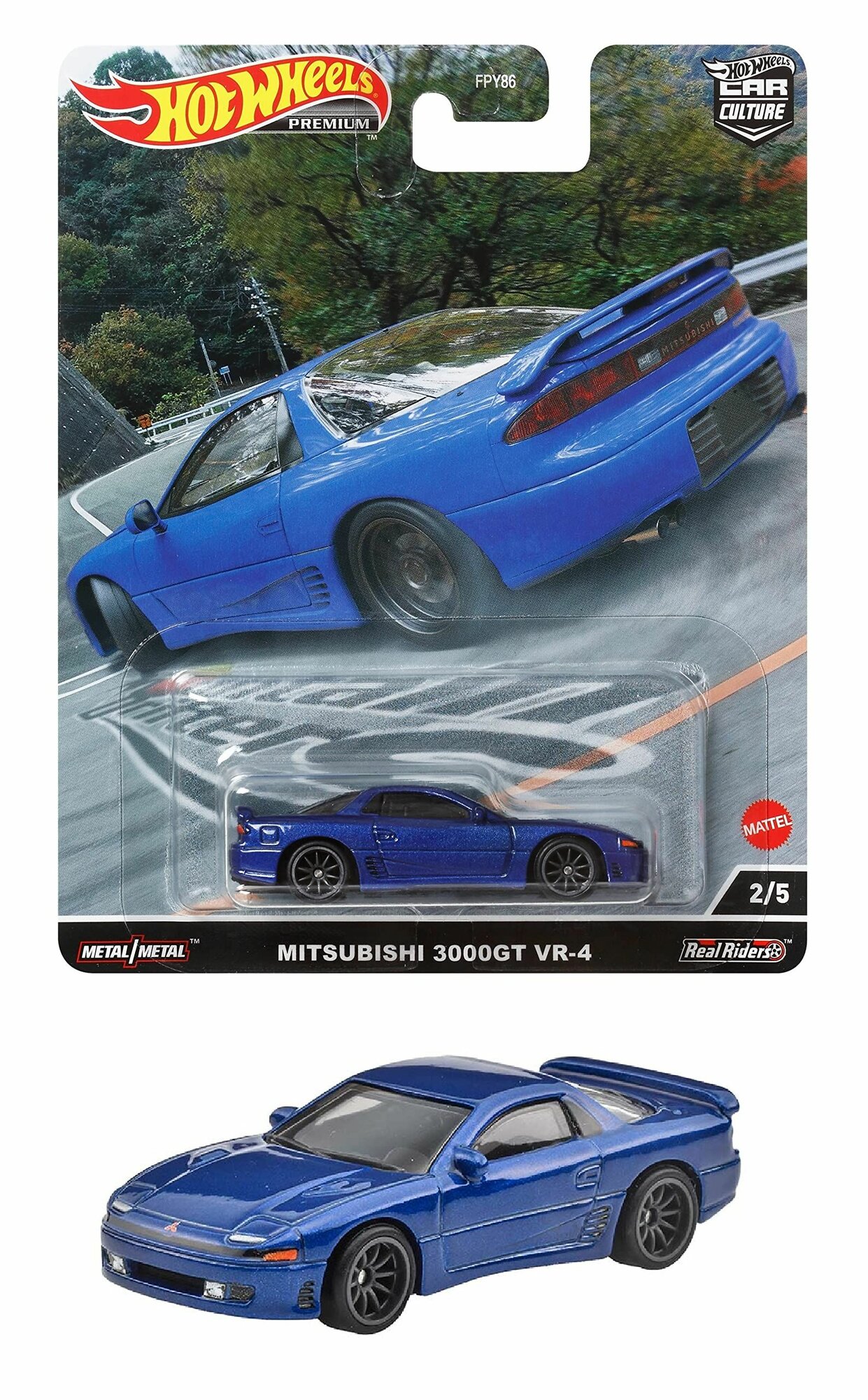 Машинка коллекционная Mattel Hot Wheels Premium Car Culture FPY86: Mitsubishi 3000gt Vr-4