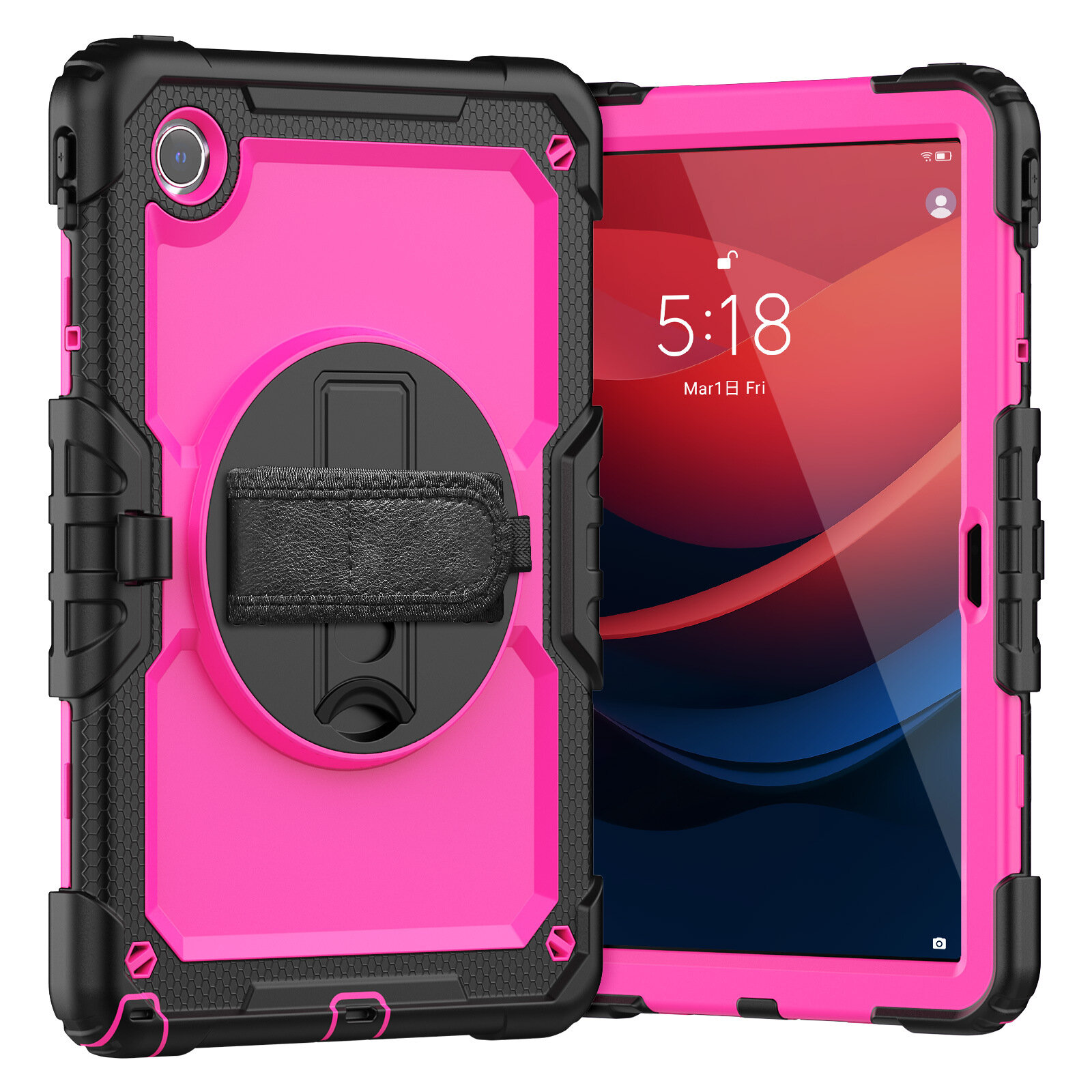 Чехол-кронштейн Huakoda K11, силикон, защита от отпечатков пальцев, для Lenovo Tab M11