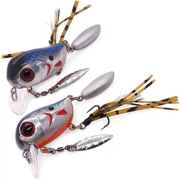 Воблер для рыбалки Kosadaka MICRO TAPPY 54F GTC, 54.0 мм, 4.8 г, заглубление 0.1-0.2 м, GTC