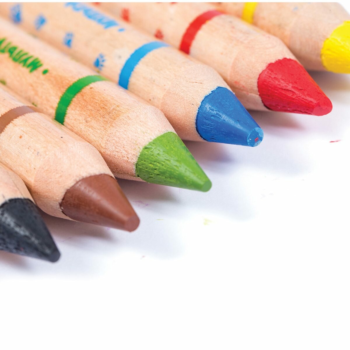 Карандаши цветные 6 цветов Мульти-Пульти "Приключения Енота" (L=112мм, D=13мм, d=10мм, круглые, 3-в-1) картонная упаковка (CP_16833)