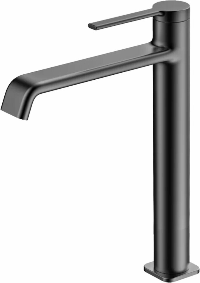 Смеситель для раковины AQUAme Asti AQM6414GM без донного клапана, серый матовый