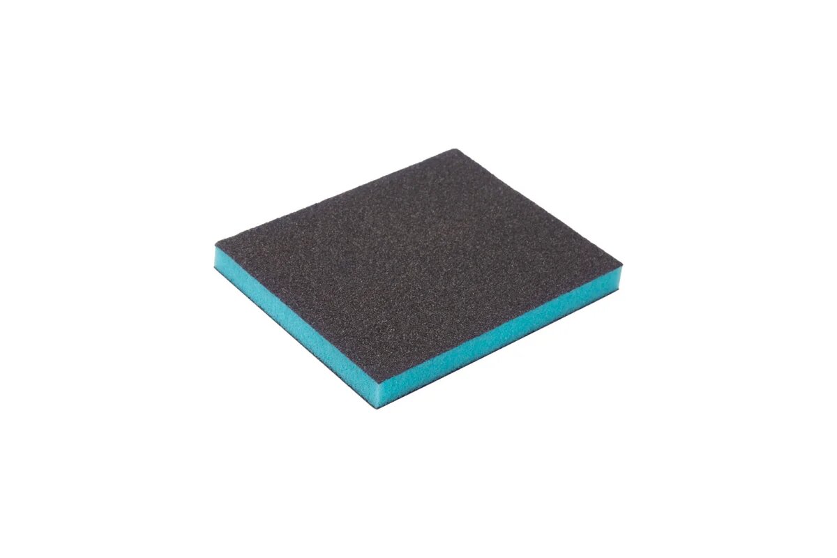Hanko губка шлифовальная 2-х сторонняя на мягкой полиуретановой основе P120 120x98x13 мм