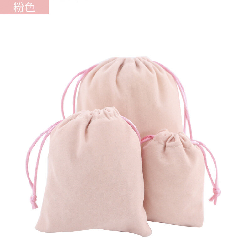 Сумка для ювелирных изделий Yisha Love Fragrance, фланель, розовая, 7x9 см