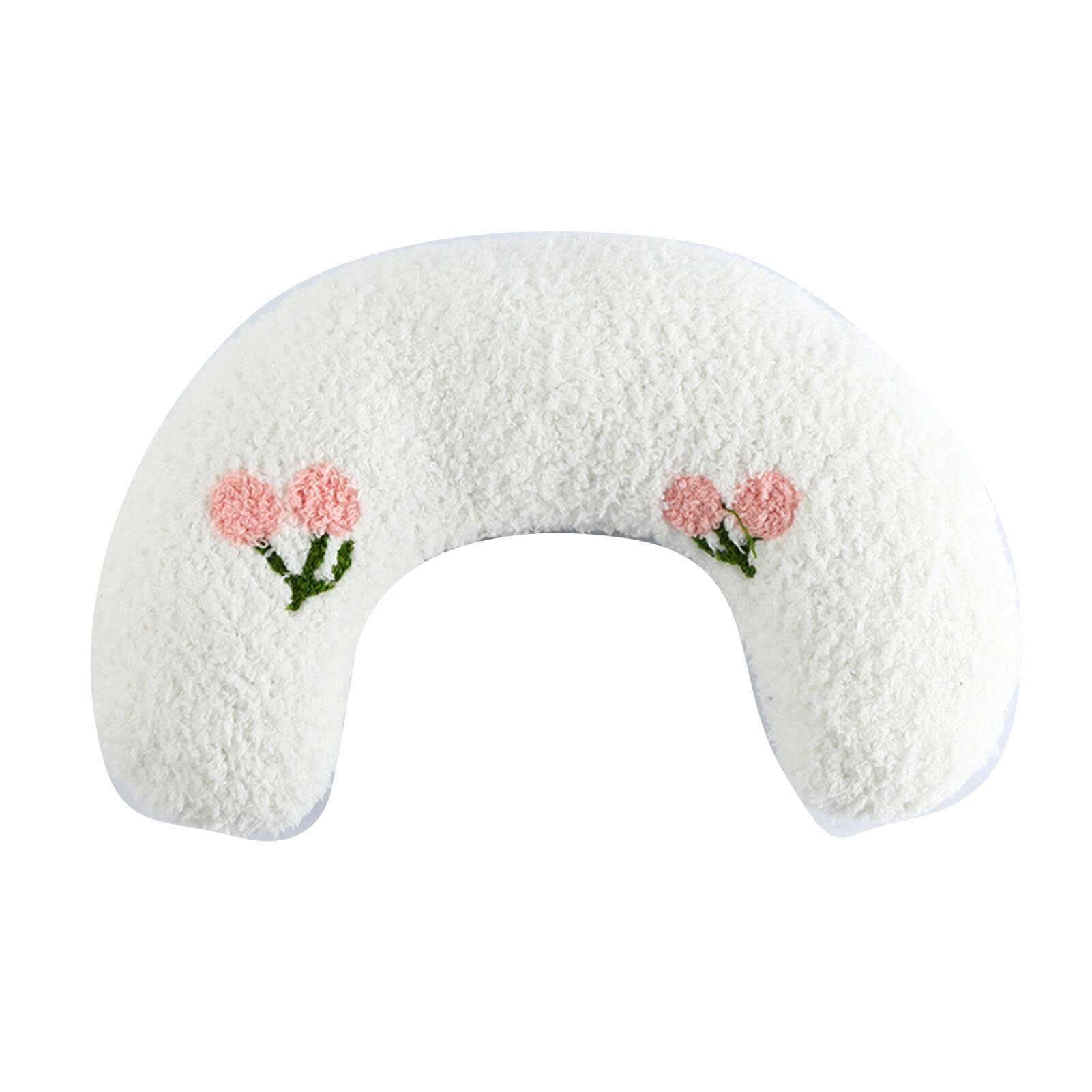Pet Pillow U Shaped Defend Spine Soft Comfortable Neck for Sleeping Improve Joint Relief White