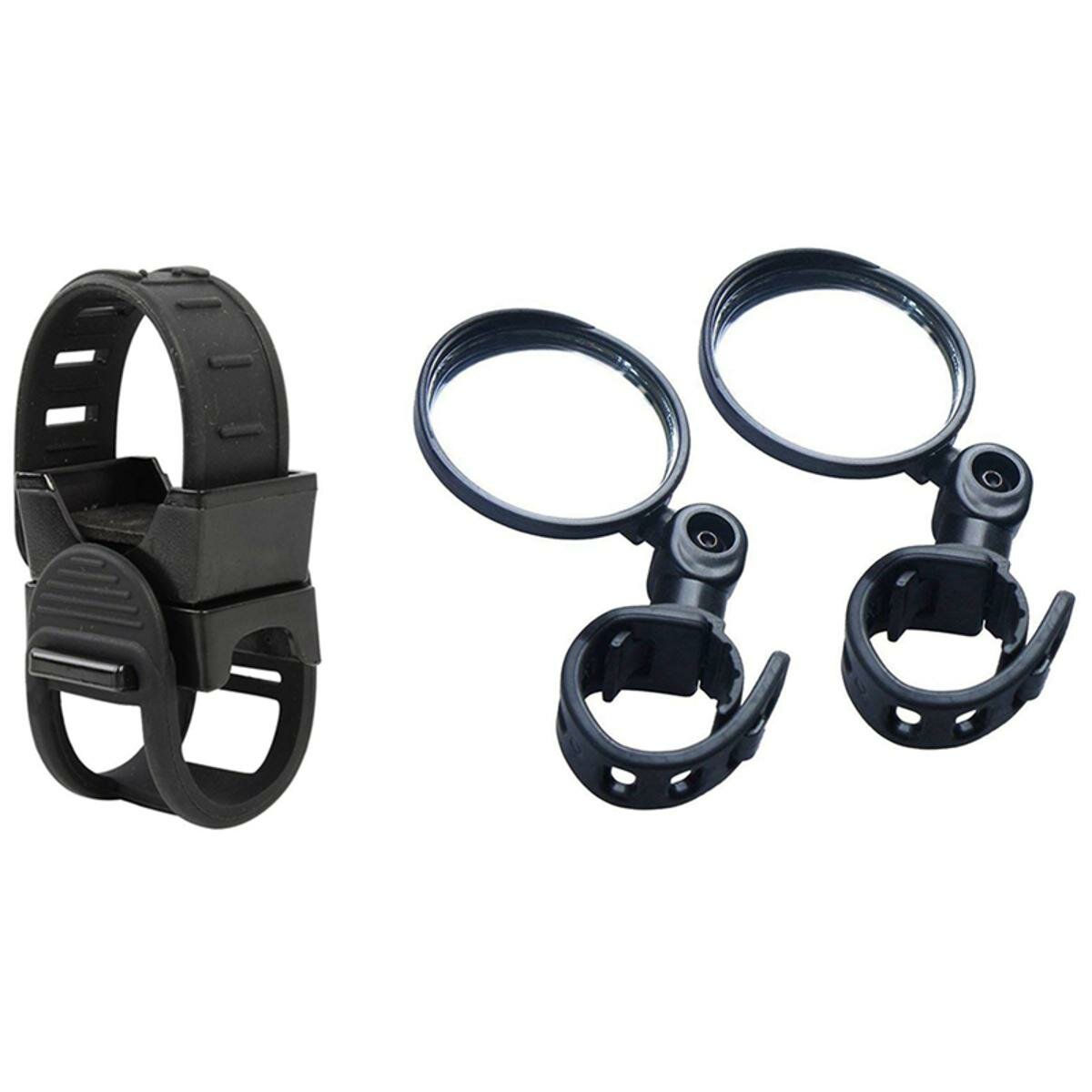 Шт. автомобильных аксессуаров: 1 шт. кронштейн для фонарика для велосипеда и 2 шт. зеркало заднего вида для езды на вело