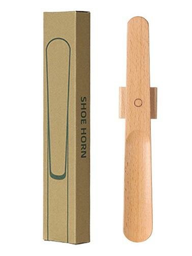 Деревянная ложка для обуви на магните, 30 см, бежевый, рожок для обуви магнитный Varman.pro