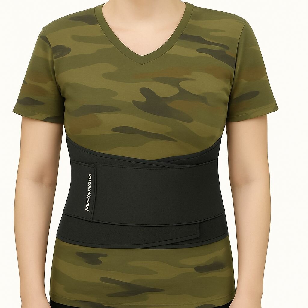 Корсет поясничный Pharmacels Adjustable BACK SUPPORT, полужесткий бандаж, размер M, черный