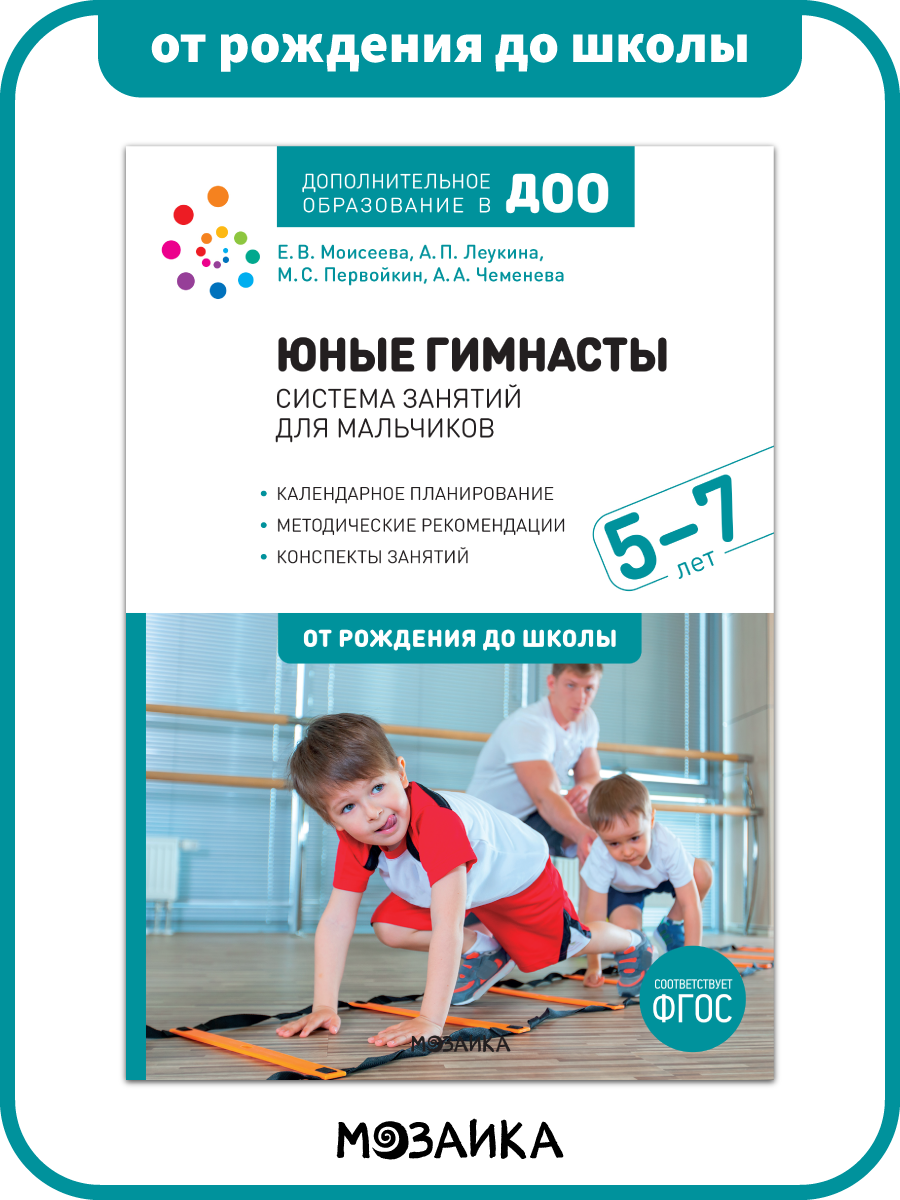 Учебно-методическое пособие Юные гимнасты от рождения до школы Система занятий для мальчиков 5-7 лет, ФГОС