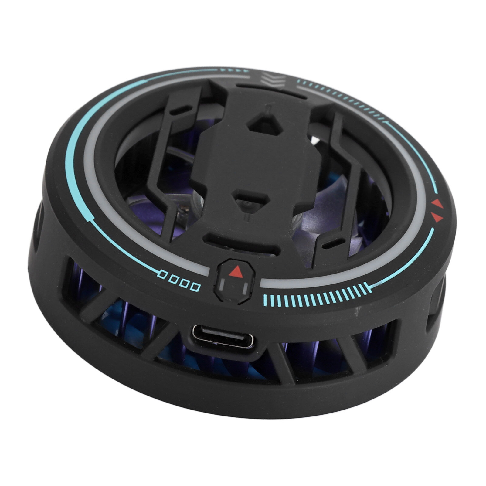 Кулер для мобильных телефонов 3 скорости Магнитный полупроводниковый радиатор для мобильных телефонов с подсветкой для игр и просмотра видео Черный