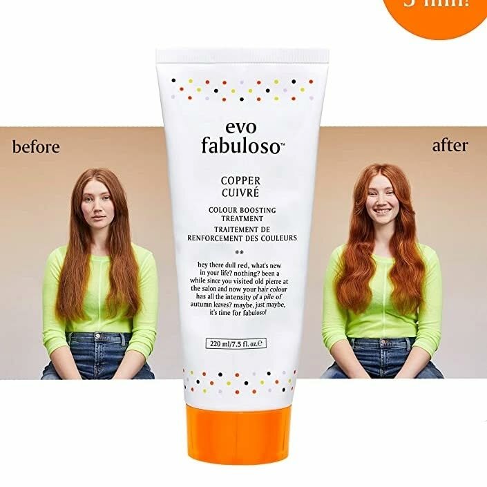 Evo Colour Boosting Treatment Copper, Тонирующий бальзам-уход Медь 30 мл